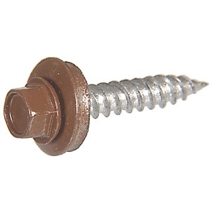 The Hillman GroupThe Hillman Group 35283 Self-Piercing Sheeters Screw Brown 10 x 1 40-Pack