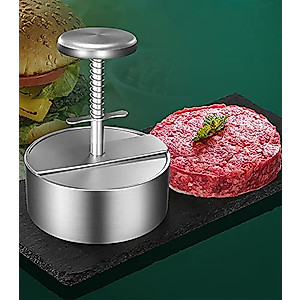ANQUIPET Burger Press, Stainless Steel Adjustable Hamburger Press Patty Maker, Non-Stick Smash Burger Mold for Griddle, Ideal for Beef Veggie Burger BBQ Barbecue Grill