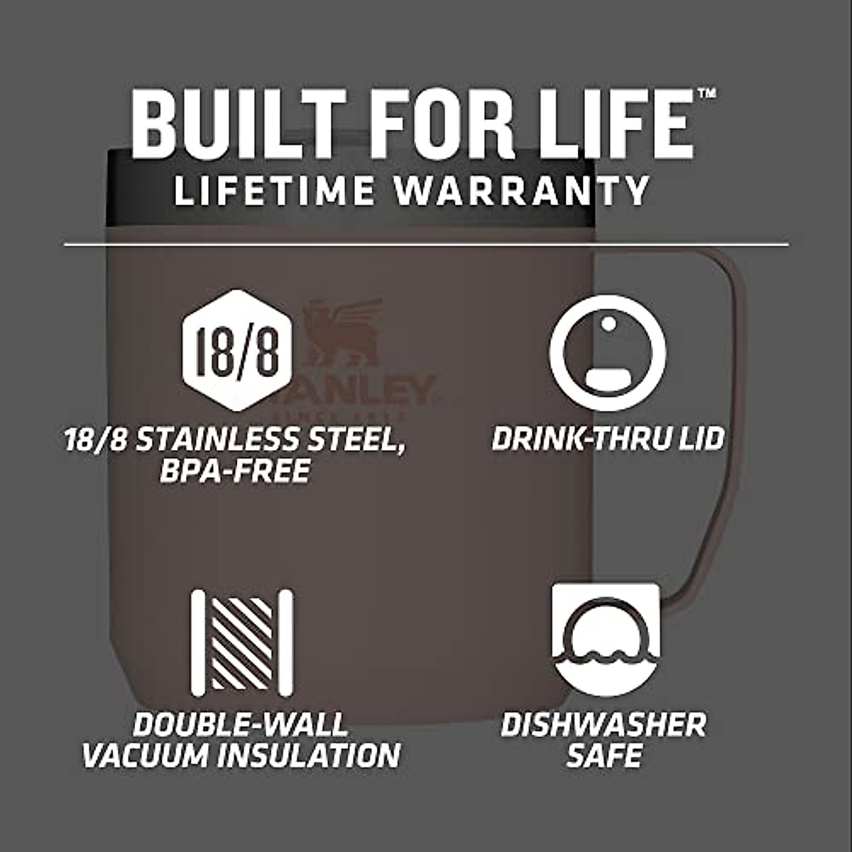 Stanley 10-09366-158 The Legendary Camp Mug Limestone 12OZ / .35L