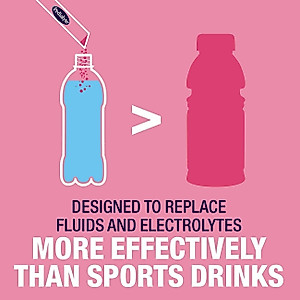 Pedialyte Large Powder Packs, Strawberry Lemonade, 6 Count, Pack of 3