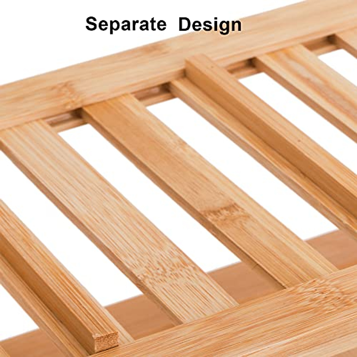 ZEAYEA Water Bottle Organizer, Bamboo Water Bottle Holder Stand, 3-Tier Bottle Storage Rack for Kitchen Countertop, Pantry, Cabinet, Tabletop