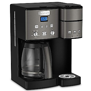 Cuisinart SS-15BKSP1 12 Cup Coffeemaker and Single Serve Brewer Black Bundle with Victor Allen Colombian Single Serve Brew Cups of Coffee 3 Pack