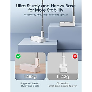 2024 Newest Overhead Phone Stand for Recording, [Enhance brightness&Ultra-Stable]Fully Foldable Mobile Phone Holder,Cover all-around viewing angles Phone Stand for live streaming,Cooking,Vlogging Kit