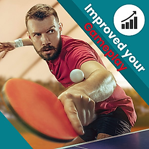 SereneLife Professional Ping Pong Paddle Set - Table Tennis Paddles and Balls Set w/ 4 Ping Pong Rackets, 8 Table Tennis Balls, Paddle Case - 2 or 4 Players Professional & Recreational Games - SLPPRAC