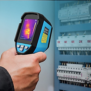 ACEGMET TR120E Thermal Imaging Camera, 120 x 90 IR Resolution Handheld Thermal Camera 10800 Pixels, 25 Hz Refresh Rate Thermal Imager with Laser Pointer, 2.4" LCD Screen, IP54, -4°F~752°F Range