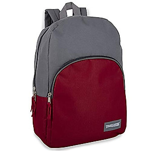 Trail maker Bulk Backpack Kids 15 inch Backpacks 24 Pack with Padded Straps Wholesale for School