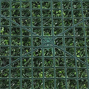 Artificial Hedges Panels, Greenery Wall Backdrop Topiary Hedge Plant Panels, 12PCS 23.62" x 15.75" x 1.57" Boxwood Ivy Privacy Fence Screening, UV Protected Faux Greenery Mats (Spring Mix Style#B)