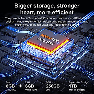 Blackview Rugged Phones Unlocked, BV9200 Android Phones(2023), 14GB+256GB/1TB Unlocked Cell Phone, 66W Fast+ 30W Wireless Charge, Octa-core Helio G96, 2.4K 120Hz Display, 50MP Camera, Android 12, NFC