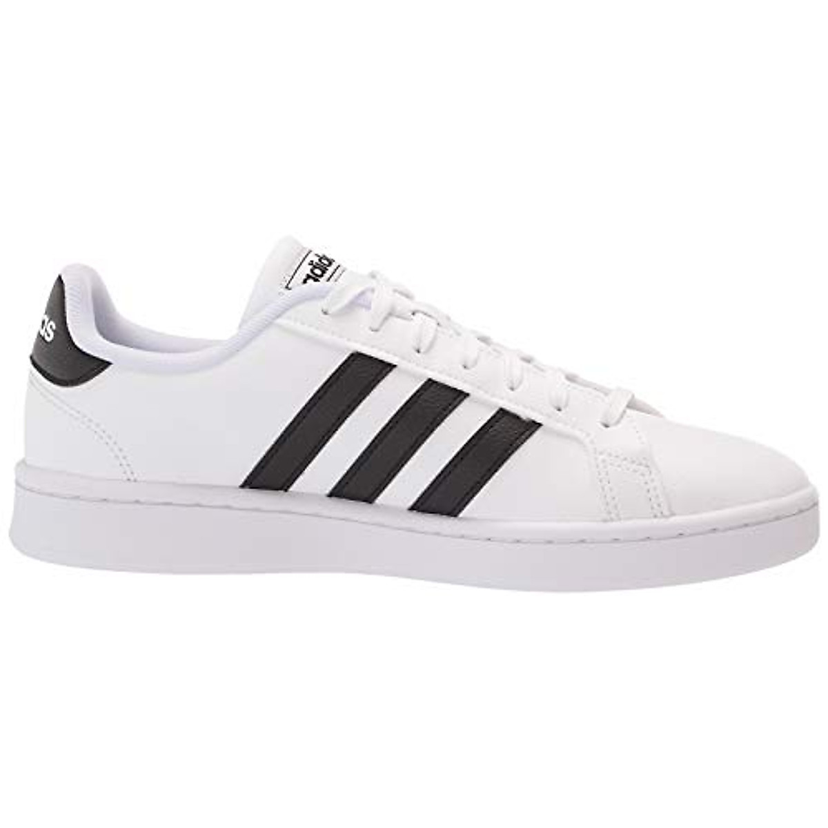 adidas Women's Grand Court, White/Black/White, 7 M US