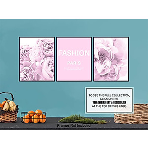 Fashion Wall Art & Decor - Glam Luxury Fashion design Poster - Haute couture - Inspiration Motivation Positive Quotes Wall Decor - Shabby chic Wall Art - Gift for Woman, Girl, Teens, Fashionista