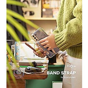 Ringke Band Strap Slim, Microfiber Phone Strap Holders for Smartphone Case - Peacock Green