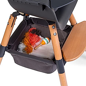 Childhome Evolu One.80° High Chair Mesh Storage Basket, Mesh Storage Basket for 2 in 1 Baby High Chair with 180° Swivel, Storage Bin, Storage Solution, High Chair Sold Separately, Anthracite