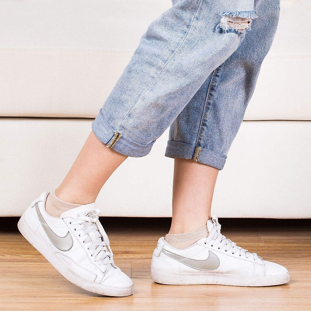 MAGIARTE Womens Ankle Socks Soft Pure Cotton Low Cut Athletic Casual Mutil Color No Show Socks for Women 6-Pack (color#00M)