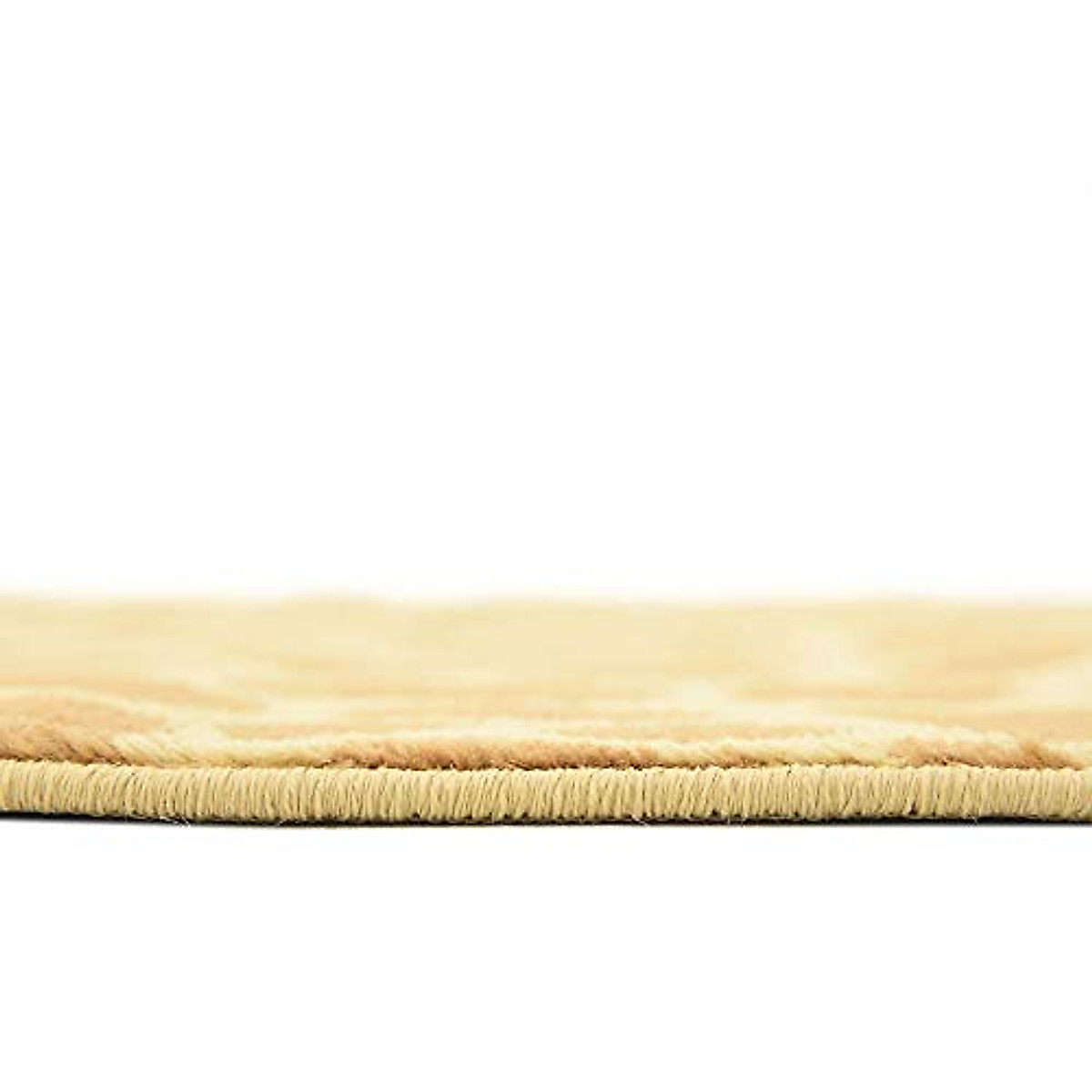 Unique Loom Wildlife Collection Animal Inspired with Giraffe Print Design Area Rug, 3 ft 3 in x 5 ft 3 in, Yellow/Light Brown