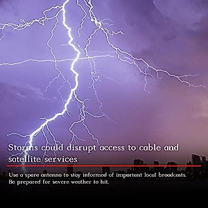 AusQo TV Antenna – 2023 New Epoch 8K Digital TV Antenna 1000Mile Range Indoor/Outdoor – Supports 8K 4K 1080P Fire TV Stick and All Old TVs – Amplifier Signal Booster – 16FT Coaxial HDTV Cable