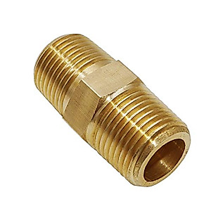 DOZYANT 3/8 Inch Natural Gas Quick Connect Fittings，LP Gas Propane Hose Quick Disconnect Kit, 100% Solid Brass