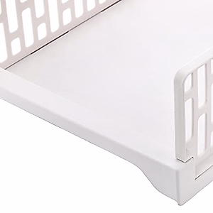 AVLA 3 Pack Stackable Plastic Storage Basket, Foldable Closet Organizers Wardrobe Storage Bins, Storage Container for Cupboard, Bedroom, Bathroom, Kitchen, Office, 17 x 11 x 6.5 Inches