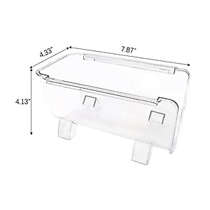 Frontier Plastic Stackable Multipurpose Wine Rack Storage Organizer, Wine and Water Free Standing Bottle Holder for Fridge, Counter Top, Display Cabinets, 2 Pack, Clear