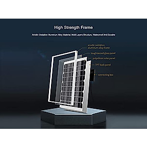 Waveshare Polysilicon Solar Panel (18V 10W) 10Wp Power Photovoltaic Panel High Conversion Efficiency
