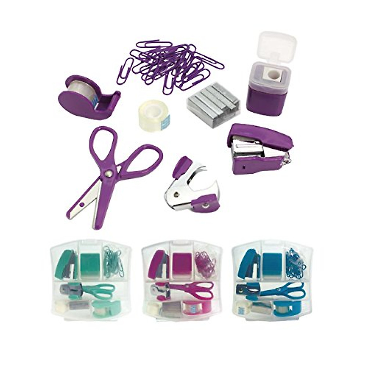 1 X Mini Office to Go Stationery Set Random Color