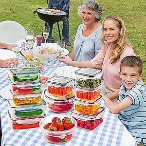 ECO-TOGO 360oz Airtight Plastic Food Storage Containers with Lids (16-Pack 360oz)