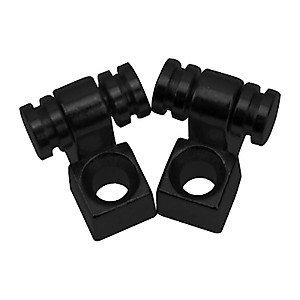 8Pcs Yootones Roller Guitar String Tree Guides Retainer with Screws Compatible with Fenders Strat Tele ST TL Electric Guitar Bass Telecaster Parts (Black)