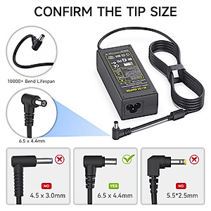 19V AC Adapter Charger for LG Electronics 19" 20" 22" 23" 24" 27" 32" LED LCD Monitor Widescreen HDTV 24M47H-P 24MP55HQ Samsung 32" A4819-FDY UN32J400 UN32J4000AF Power Supply Cord