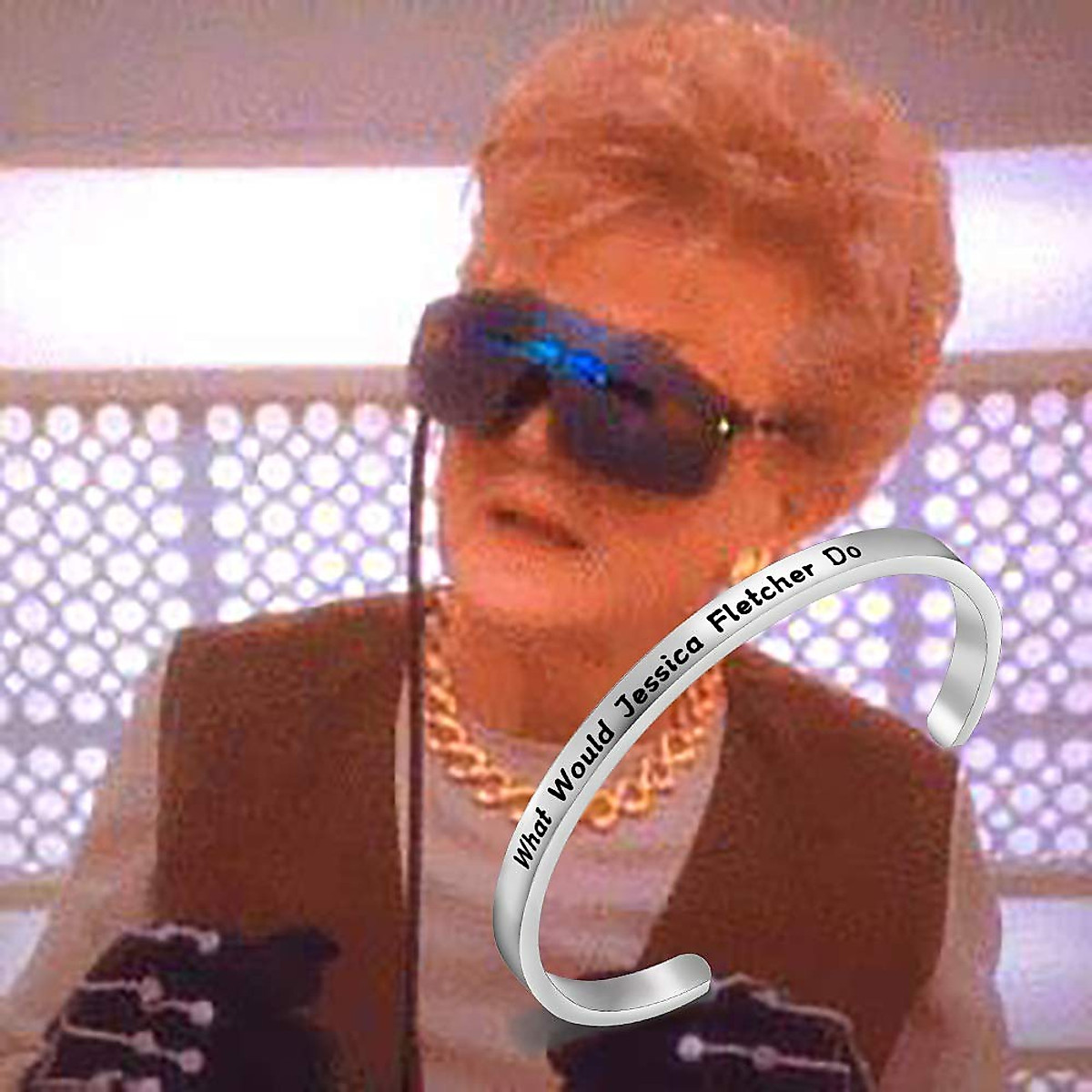 ENSIANTH What Would Jessica Fletcher Do (Jessica Fletcher Cuff)