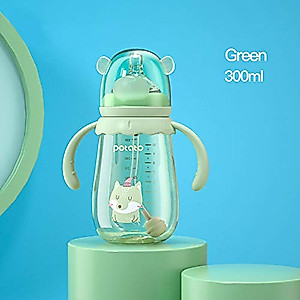 POTATO Baby Bottles PPSU Baby Feeding Bottle 10 oz Anti-Colic Bottles with Silicone Nipples Breastfeeding Bottles for Babies & Toddlers- Green