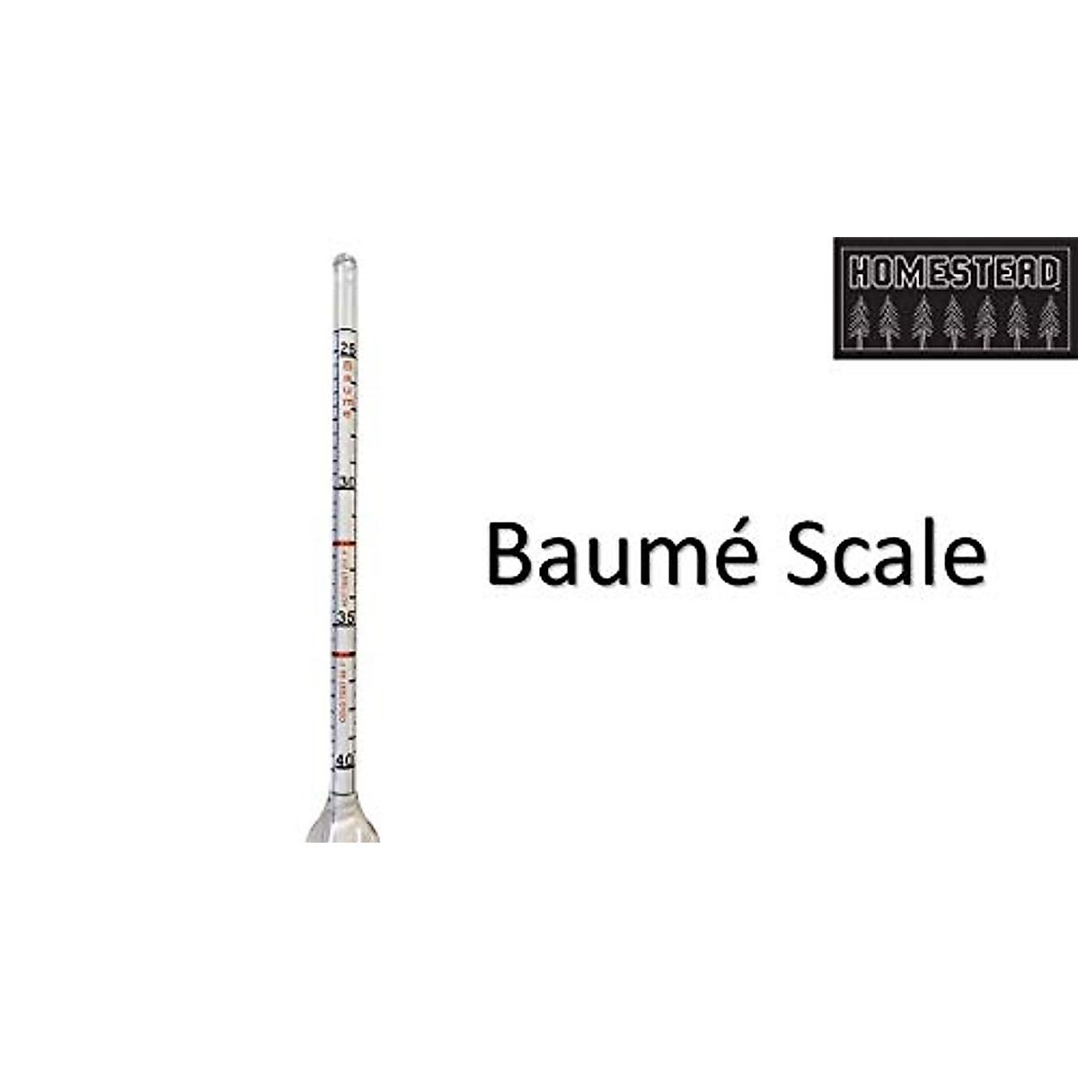 Maple Syrup Hydrometer - Measure Sugar and Moisture Content (Density) of Boiled Sap - Baume and Brix Scale - Calibrated to Create Pure Maple Syrup