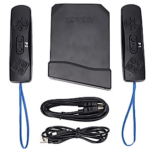 Retro Game Console, Handheld Wireless TV Game Console 32?Bit Somatosensory Game Console Host with 2 Wireless Controllers with HD Game Screen, Support PAL, NTSC and other global TV standards