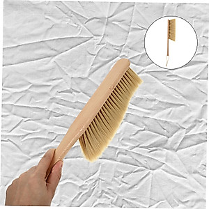 SEWOART 1pc Cleaning Brush Hand Sweeper Brush Bristles Dusting Brush Carpet Broom Drafting Brush Duster Brush Cleaning Broom Brooms Household Cleaning Bed Broom Soft Brush Home Khaki Wood