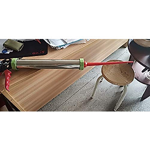 Caulking Nozzle for Sausage Caulking Gun, Reusable Caulk Nozzle Applicator, Durable Epoxy Piston Caulk Cap, Replacement Extension Tool Supplies Applied in The Construction (Red-2Pack)