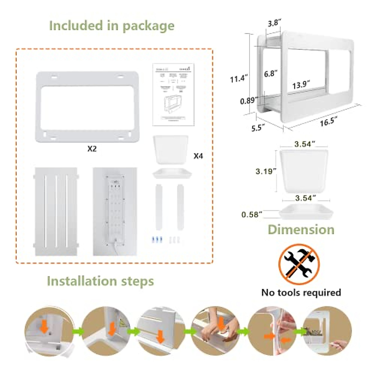 GrowLED Indoor Herb Garden Grow Light Window Frame Shelf Greenhouse Kit Gifts Ideas for Kitchen Veggie Lettuce, Countertop Garden Kit, Tabletop Growing Light Planter, Aero Gardening System Planter