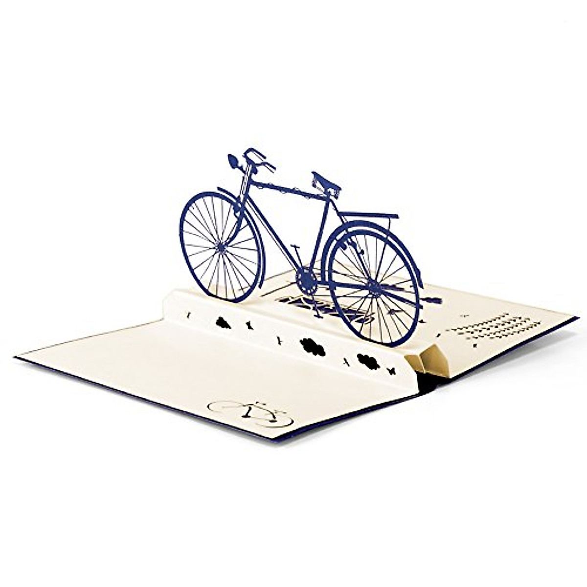 Paper Spiritz Retro Bicycle Pop up Cards Birthday, 3D Mother's Day Cards, Anniversary Thank You Wedding Greeting Card for Husband Father Brother, with Envelopes All Occasions