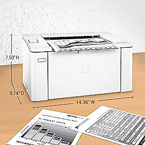 HP LaserJet Pro M102w Wireless Laser Printer, Works with Alexa (G3Q35A). Replaces HP P1102 Laser Printer, White