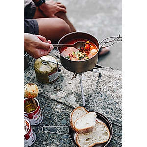 Snow Peak Titanium Multi Compact Cookset - Ultralight Camping Cookware Set with Pots & Frying Pans - Titanium Cookset for Outdoor Cooking