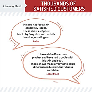 Omega for Dogs - 180 Delicious Soft Chews - Salmon Oil Treats for Skin and Coat, Itch Relief - Fish Oil Blend of Essential Fatty Acids, Omega 3, 6, and 9, and Vitamins - Smoked Bacon Flavor