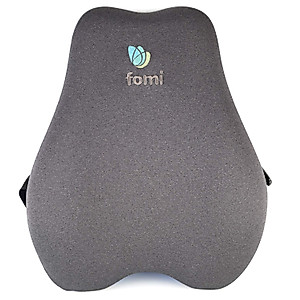 FOMI Extra High Back Lumbar Support Pillow | Thick Thoracic Foam Pad for Car, Home, Office, Gaming Chair, Wheelchair, Recliner | Sciatica, Tailbone Pain Relief | Upper Lower Backrest, Posture Aid