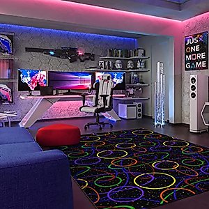 Joy Carpets Fluorescent Looped 12' x 7'6" Area Rug