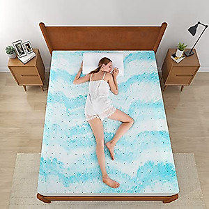 Mattress Topper, 2 Inch Gel Memory Foam Mattress Topper, Queen, CertiPUR-US Certified