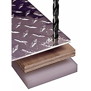 BOSCH BL2143 1-Piece 1/4 In. x 4 In. Fractional Jobber Black Oxide Drill Bit for Applications in Light-Gauge Metal, Wood, Plastic