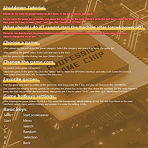 Powkiddy RGB20S Handheld Retro Game Console with Built-in Games,3.5 Inch IPS Screen Game Player (128G 20000 Games Yellow)