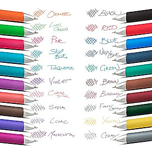 Pentel® EnerGel™ RTX Retractable Liquid Gel Pens, Medium Point, 0.7 mm, 54% Recycled, Blue Barrel, Blue Ink, Pack Of 12