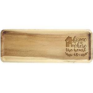 FOUR ORANGUTANS Home Is Where The Heart Is Wood Serving Platter, Friend, Family, Food Holder, BBQ, Party, Buffet Gifts