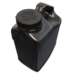 SINGLE - 1 Gallon (128oz) EMPTY F-Style Black Slant Handle HDPE Plastic Jug Bottle with Child Proof, 63mm Neck, Fluorinated Level 9 for Extreme Chemical Permeation Resistance (1)