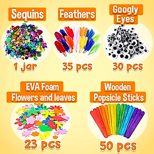 Goodyking Arts and Crafts Supplies for Kids - All in One Kids Crafts Toddler Activities Kids School Supplies Age 4 5 6 7 8 Years Old Craft Art Supply Kit Kindergarten Homeschool