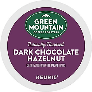 Green Mountain Coffee Roasters Dark Chocolate Hazelnut Coffee, Keurig Single Serve K-Cup Pods, 72 Count (6 Packs of 12)
