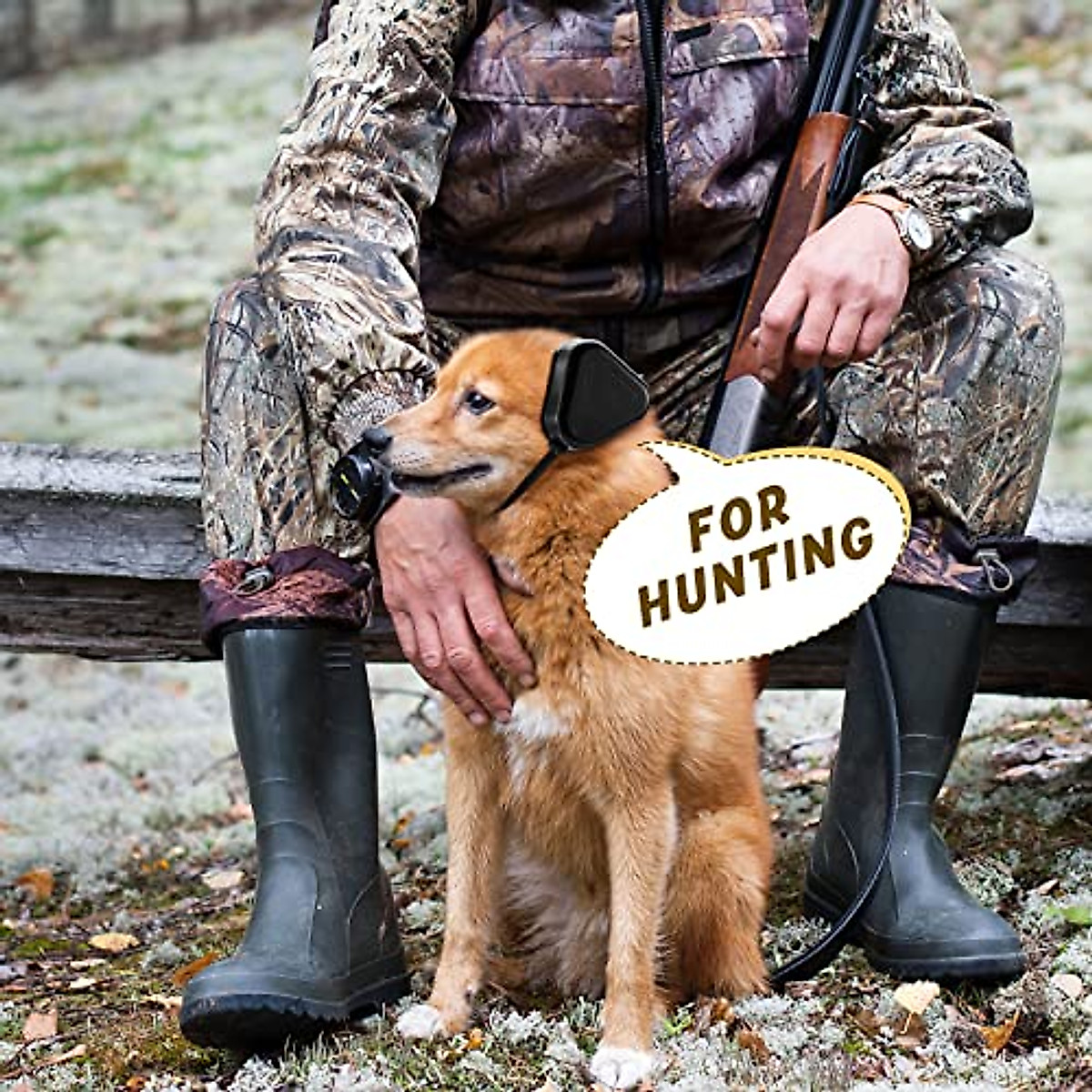 Amylove Dog Noise Protection Ear Muffs for Dogs Hearing Protection for Dogs Noise Cancelling Headphones for Dogs (Black), Polyvinyl Chloride, Large