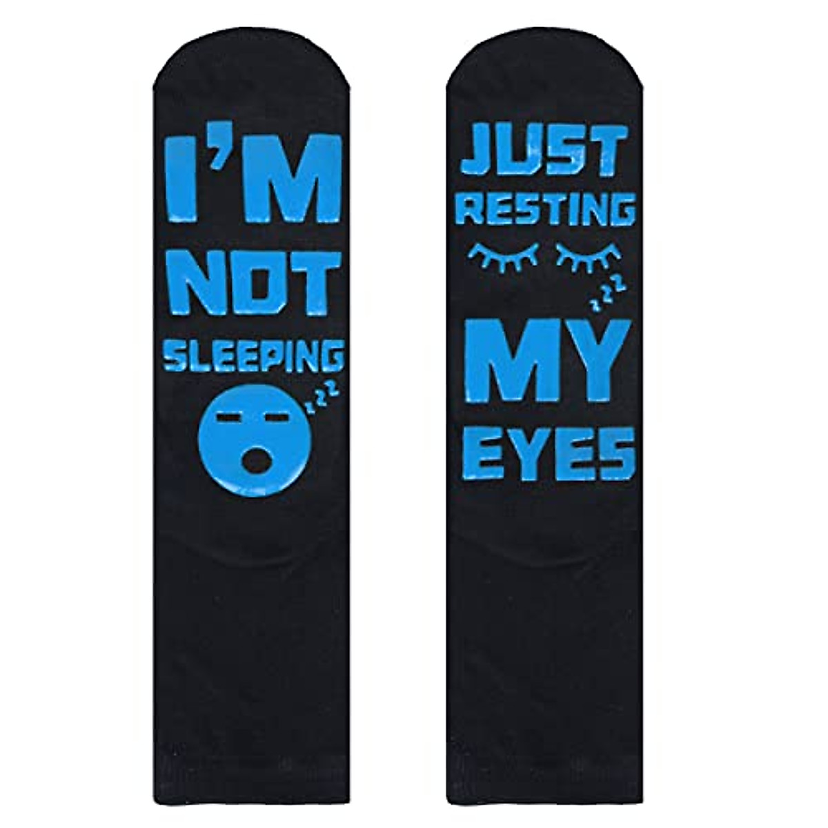 Engmoo Novelty Stocking Stuffers Socks I'm Not Sleeping Just Resting My Eyes Socks Gift For Dad Mom Christmas Gift